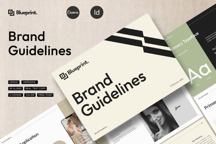 Blueprint | Brand Guideline Template | 30+ Best Designs – GraphyPix LLC